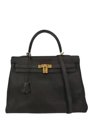 Hermès 2016 35 Kelly Handbag - Black
