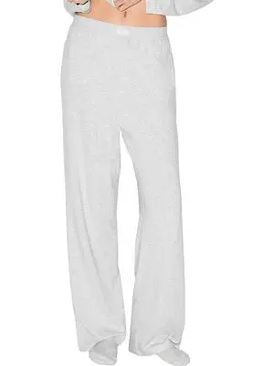SKIMS Boyfriend Loose Pants - Light Heather