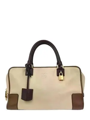 Loewe Amazona 36 Leather Tote Bag - Neutrals