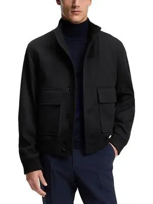 BOSS H-charly Coat - Dark Blue