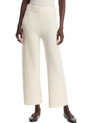 Lafayette 148 New York Mixed Stitch Knit Pants - Cloud