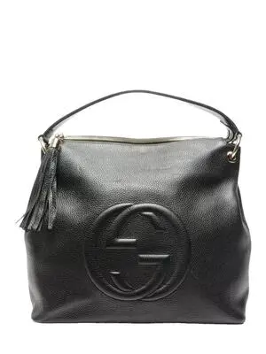 Gucci Soho Interlocking G Shoulder Bag - Black