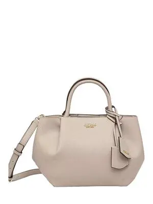 Guess Amorette Logo-lettering Tote Bag - Neutrals