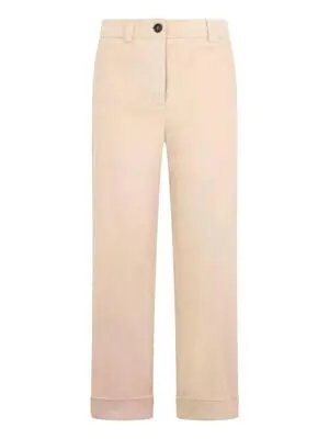 Peserico Cropped Straight Trousers - Neutrals