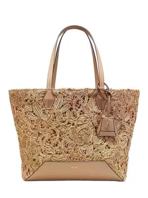 JIMMY CHOO Mini Diamond Tote Bag - Neutrals
