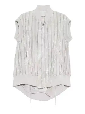 Yohji Yamamoto Checked Vest - White
