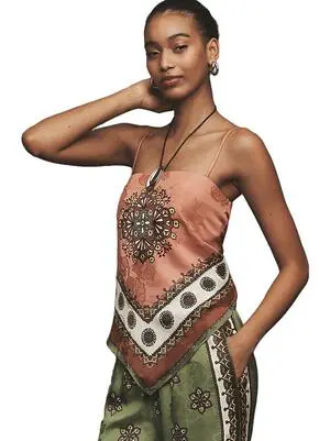 ALEMAIS Conta Tie-back Scarf Top - Multi