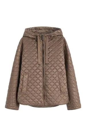 Max Mara Quilted Water-repellent Canvas Padded Jacket - Tobacco