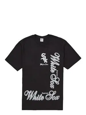 Supreme Mlb Teams Sox Tee Shirt Black