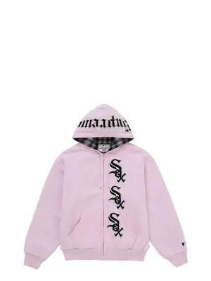 Supreme Chicago White Sox Zip Up Hooded Sweatshirt - Light Pink