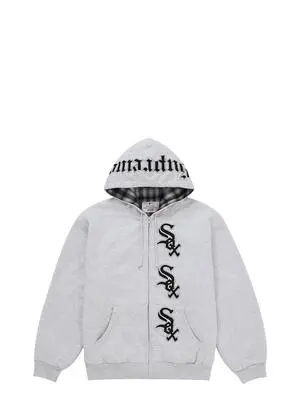 Supreme Chicago White Sox Zip Up Hooded Sweatshirt - Grey