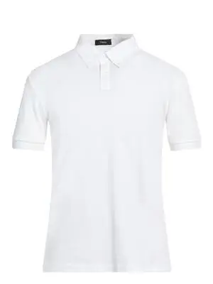 Theory Polo Shirt Size Pima Cotton, Elastane - White