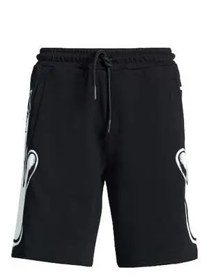 DISCLAIMER Cotton Blend Athletic Shorts - Black