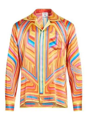 Casablanca Shirt Size Silk - Yellow