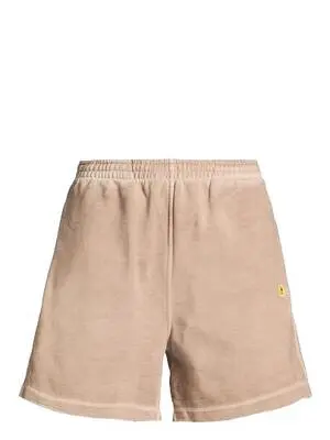BARROW Cotton French Terry Athletic Shorts - Beige