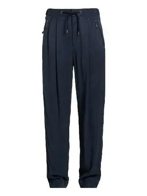 Giorgio Armani Jacquard Drawstring Tapered Trousers - Navy
