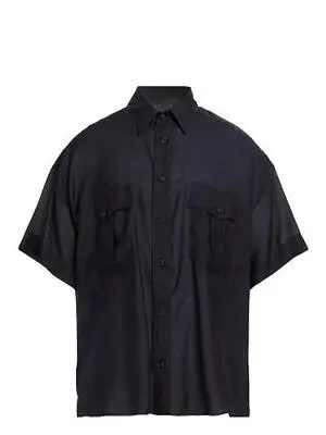 Giorgio Armani Shirt Size Lyocell, Silk - Navy