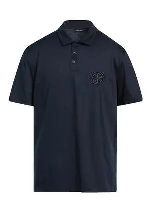 Giorgio Armani Polo Shirt Midnight Size Cotton - Blue