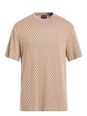 Giorgio Armani T-shirt Sand Size Viscose, Elastane - Beige
