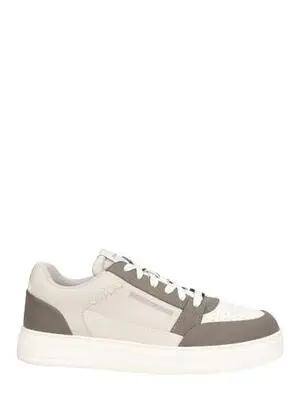 Emporio Armani Light Leather Sneakers - Grey