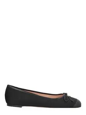 Bally Ballet Flats With Bow Detailing - Black