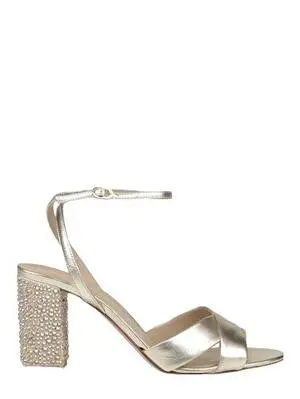 LE SILLA Leather Sandals - Grey