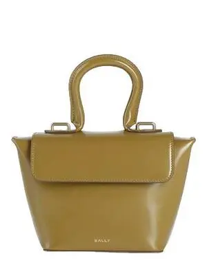 Bally Leather Flap Bag - Green