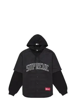 Supreme Chicago White Sox Hooded Baseball Jersey - Black