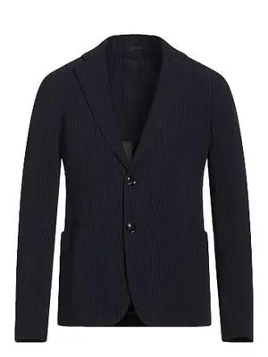Giorgio Armani Midnight Striped Blazer - Blue