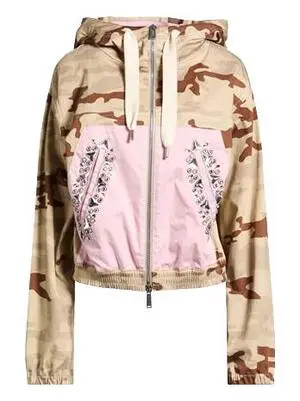 Dsquared2 Cotton Blend Camouflage Jacket - Beige