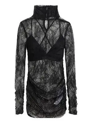 REBEL QUEEN BY LIU •JO Lace Top - Black