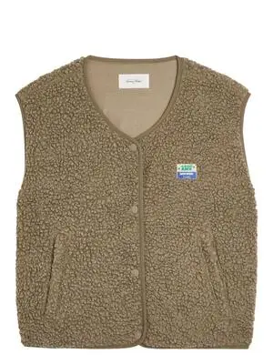 American Vintage Hoktown Fleece Vest - Light Brown