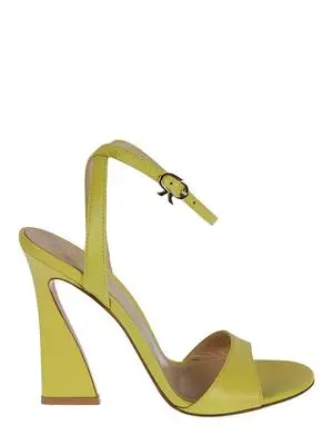 GIANVITO ROSSI Ribbon Buckle Sandals - Yellow