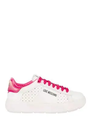 Moschino Logo-detail Sneakers - White