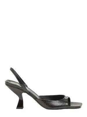 DIESEL® 75mm D-amber Heeled Sandals - Black
