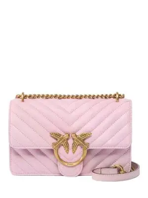 Pinko Love One Mini Chevron Crossbody Bag - Pink