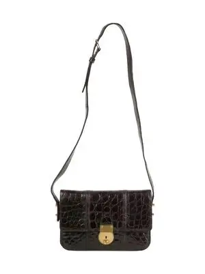 Celine 1960s Leather Crossbody Bag - Brown