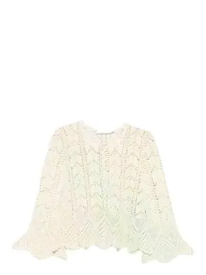 Zimmermann Awaken Lace Crochet Top - Neutrals