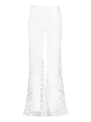 Charo Ruiz Ibiza Openwork-design Trousers - White
