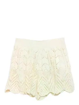 Zimmermann Awaken Crochet Shorts - White