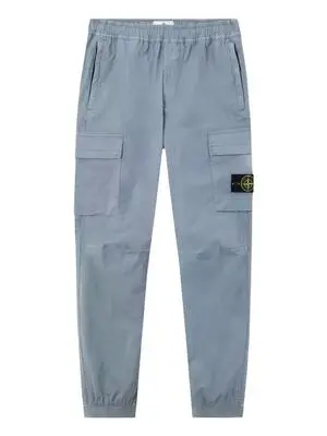 Stone Island Compass-motif Cargo Pants - Blue