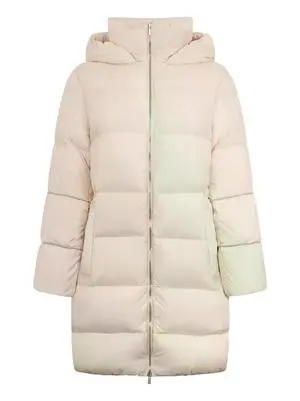 Peserico Hooded Quilted Coat - Neutrals