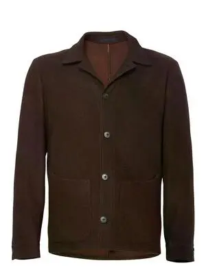 FRANZESE COLLECTION Wool Overshirt - Brown