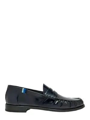 BLU SCARPA Penny-bar Loafers - Blue