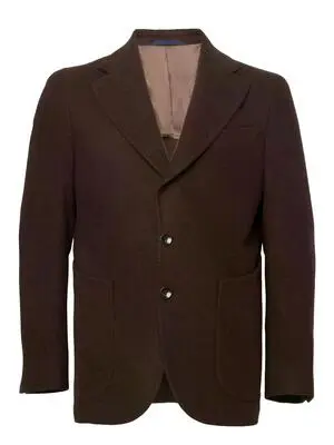 FRANZESE COLLECTION Single-breasted Blazer - Brown