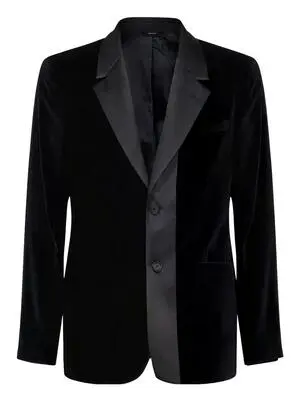 Fendi Single-breasted Jacket With Satin Collar - Black