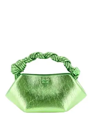 GANNI Mini Bou Tote Bag - Green