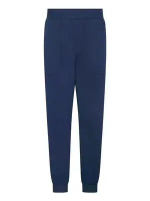 Zegna Logo-embroidery Track Pants - Blue