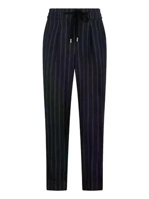 Peserico Pinstriped Trousers - Grey