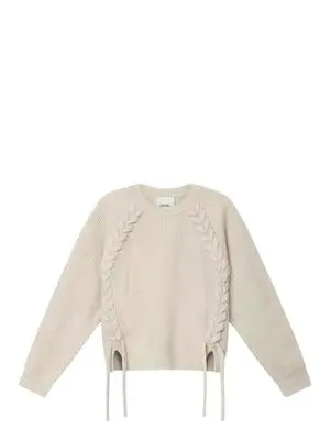 Isabel Marant Tulliam Braided-detail Sweater - Neutrals